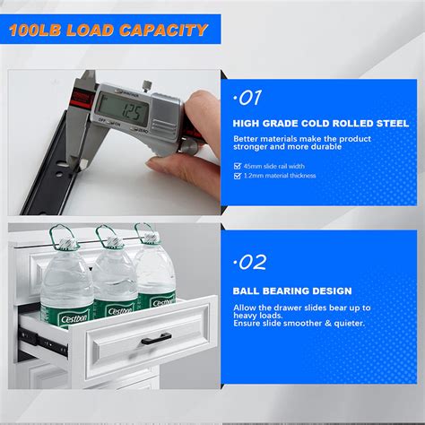 1pair Drawer Slide Soft Close Keyboard Drawer Slide For Desk Drawer Rail Heavy Duty Drawer Guide