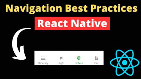 Best Practices For React Native Navigation Bar Reactnative Navigationbar Faraz Masroor