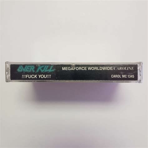 Overkill Fuck You Original Cassette Tape Vinyl Command