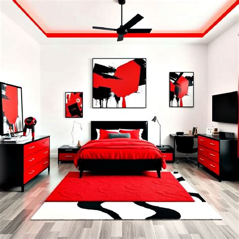 20 Red Black And White Bedroom Ideas For Any Style