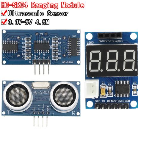 ☸ultrasonic Sensor Hc Sr04 Hcsr04 To World Ultrasonic Wave Detector Ranging Module Hc Sr04 Hcsr0