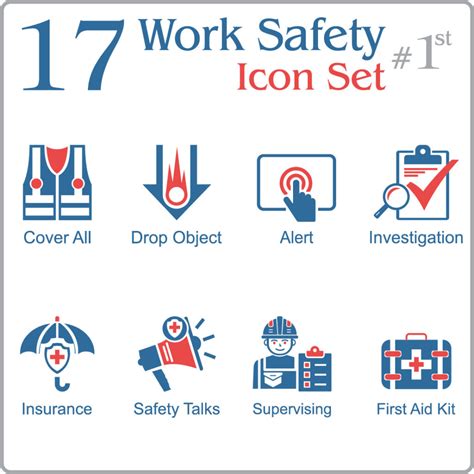 17 Work Safety Icon Set Masterbundles