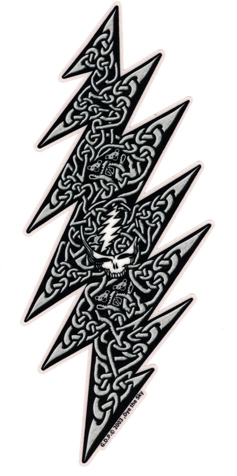 Grateful Dead Celtic Lightning Bolt Window Sticker Decal Peace