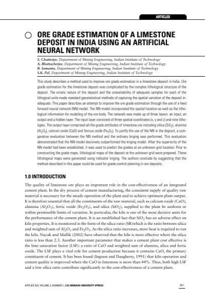 Ore Grade Estimation Monash University Epress