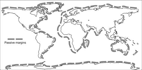 3 The Global Distribution Of Passive Margins Sediments Deposited On