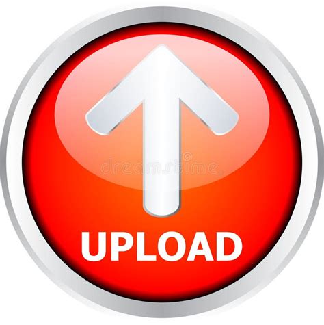 Upload Button Stock Illustration Illustration Of Uploading