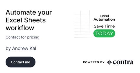Automate Your Excel Sheets Workflow By Andrew Kal