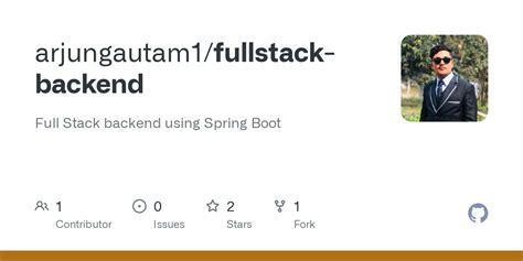 Github Arjungautam1fullstack Backend Full Stack Backend Using Spring Boot