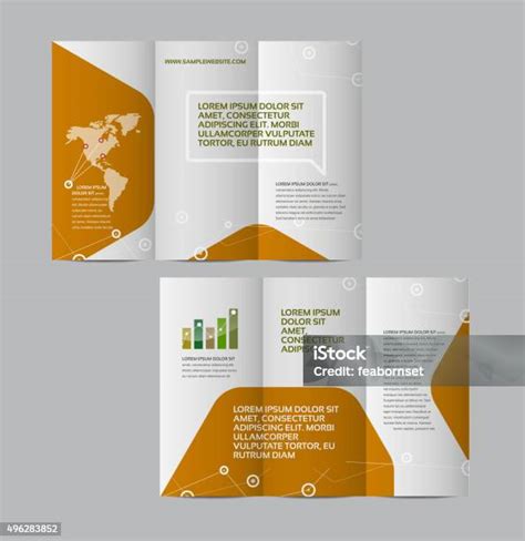 벡터 그래픽을 우아하다 추상적임 비즈니스 브로셔 디자인 Sp 2015년에 대한 스톡 벡터 아트 및 기타 이미지 2015년 3단 브로슈어 3차원 형태 Istock