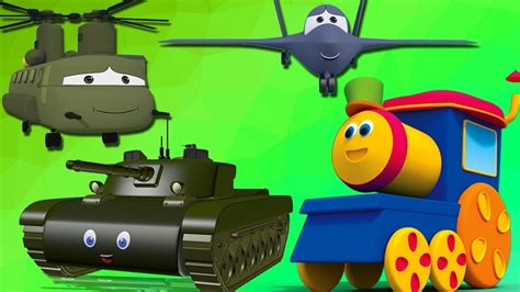 Bob Il Treno Impara Veicoli Militari Esercito Camp Bob The Train Visit To Army Camp Army