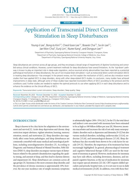 Lee Et Al 2022 Pdf Sleep Insomnia