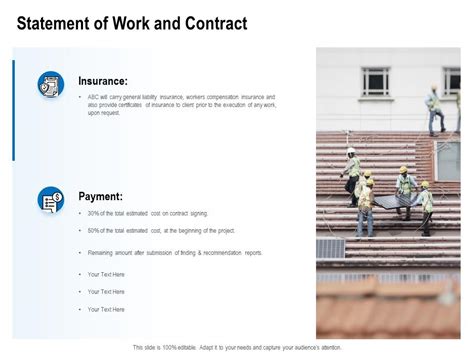 Statement Of Work And Contract Ppt Powerpoint Presentation Gallery