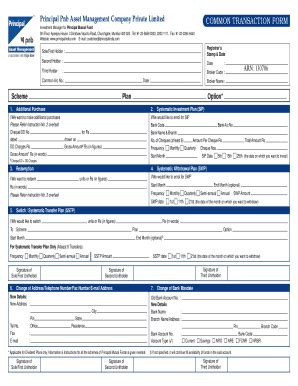 Common Transaction Form Fill Online Printable Fillable Blank PdfFiller