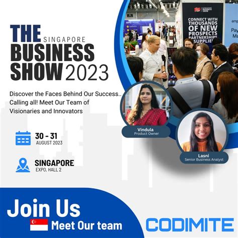 Codimite On Linkedin Meettheminds Businessshowsingapore2023 Meetourteam Networkingsg