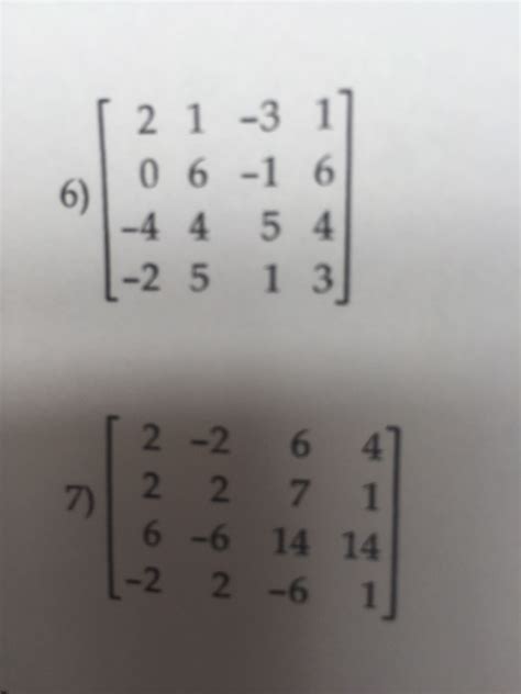 Solved Compute The Determinant Of The Matrix By Cofactor Expansion