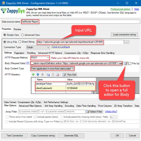 Download Adwords Report Using Google Ads Api Odbc And Xml Driver Zappysys Blog