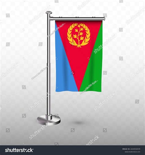Flag Eritrea Vector Illustration Vertical Hanging Stock Vector Royalty