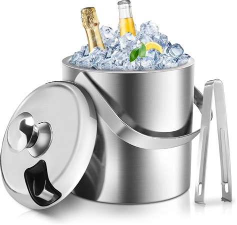 Sailnovo Ice Bucket Double Wall Stainless Steel Insulated