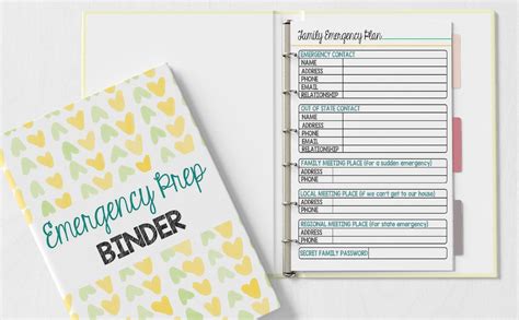 Free Printable Emergency Binder Printables Free Printable