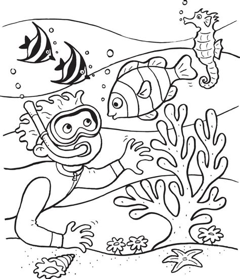 Underwater Coloring Pages At Genjohnnyblog Blog