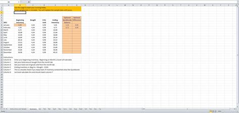 Inventory And Cogs Excel Spreadsheet Eloquens
