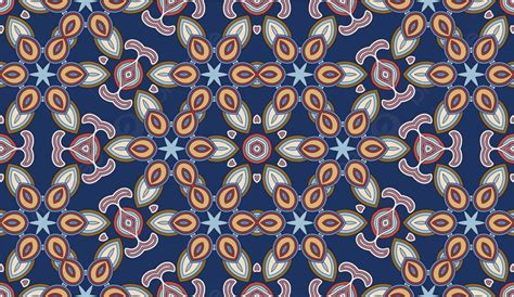 Seamless Circular Vector Pattern Background Colored Swatch Fabric