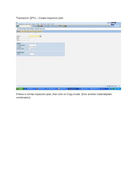 Create Inspection Plan In Sap Pdf