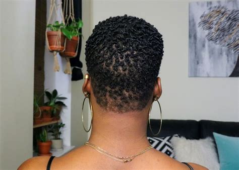 Perfectly Defined Finger Coils On Super Short Natural Hair The