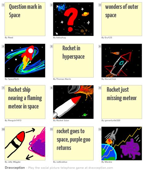 Question Mark In Space Drawception