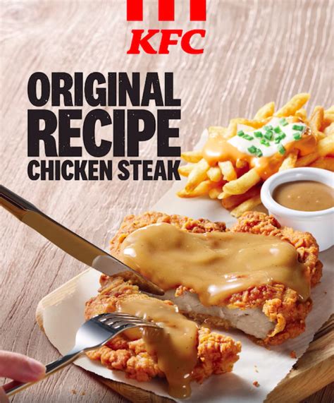 New Kfc Singapore Launches New Original Recipe Chicken Steak