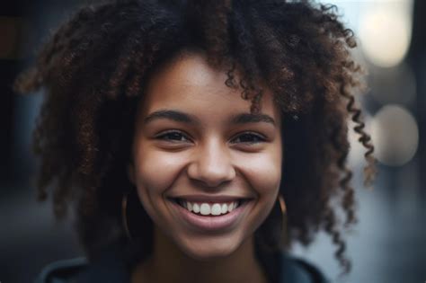 Premium Ai Image A Woman Smiling At Camera