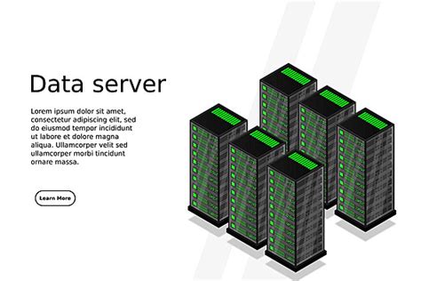 Advanced Technology At Work Mainframe And Server Powering Data Center With Cloud Storage