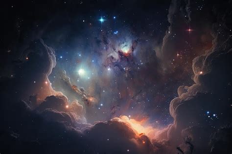 Premium Ai Image Nebula Gas Cloud In Deep Outer Space