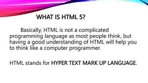 Lesson 3 Html 5 Start Uppptx Web Design And Html Internet