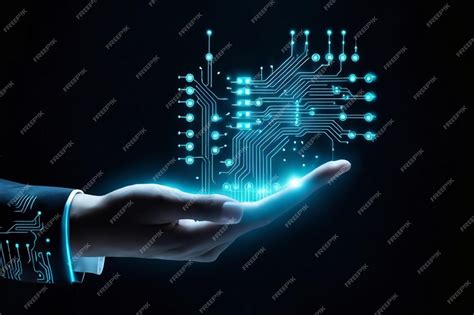 Premium Photo Artificial Intelligence Ai Circuit Board In Shape Electronic Pcb Circuit