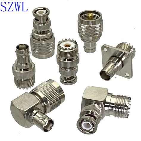 Brass Rf Pcs Bnc Female To Uhf Male Connector Adapter Uhf Pl So To Bnc Male Plug Female