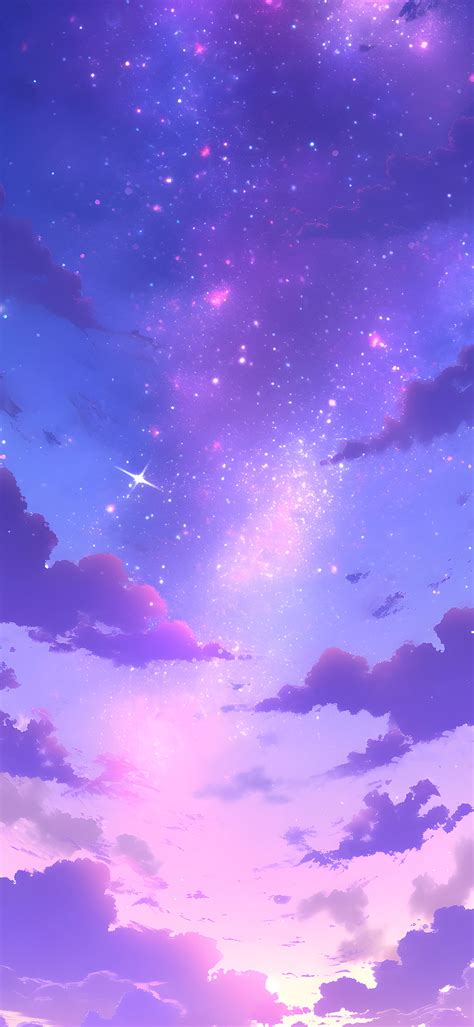 Purple Pink Starry Sky Space Wallpapers Cool Sky Wallpapers Hd