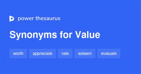 Value Synonyms 3 854 Similar Words And Phrases