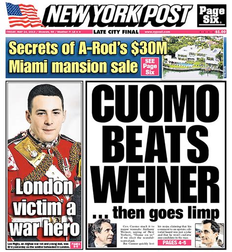 Our 22 Best Anthony Weiner Covers And Headlines