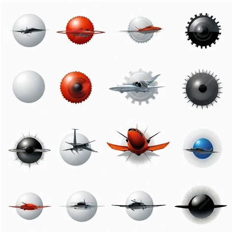 A Collection Of Different Objects Including A Plane A Plane And A Plane