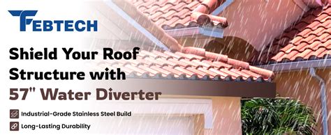 Febtech 57 Rain Diverter For Roof Copper Color