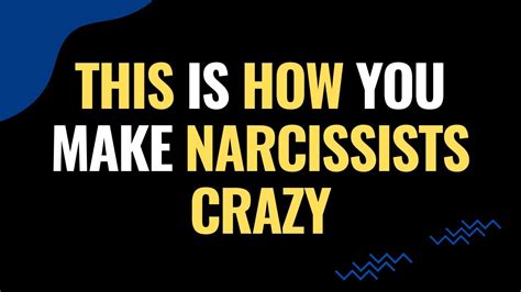 This is how you Makes narcissists Crazy | NPD | Narcissism Backfires - YouTube