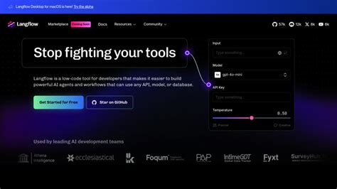 Langflow开源可视化低代码平台，支持构建、定制和部署ai工作流及多agent系统，兼容多种大语言模型与工具集成。 Moge