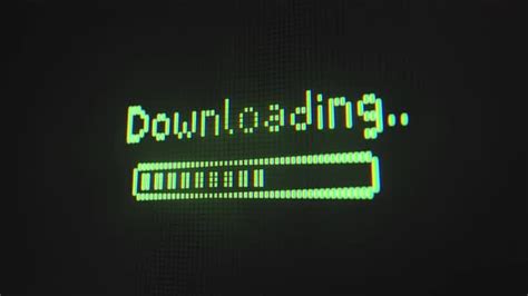 Closeup Shot Of Download Progress Bar Computer Generated Animation Backgrounds Motion Graphics