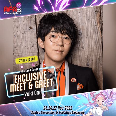 Featured Guest Yuki Ono Exclusive Meet And Greet Ranimefestivalasia