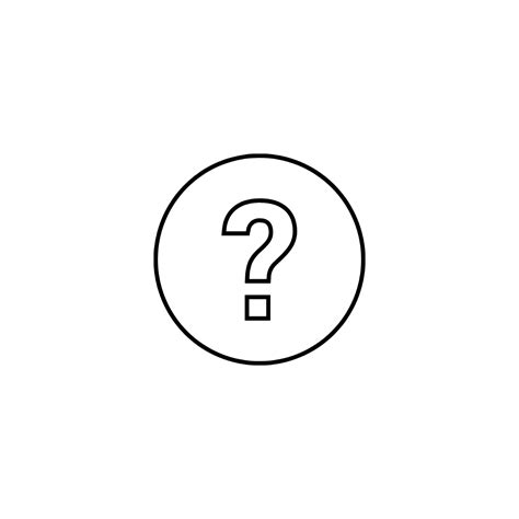 Free Question Line Icon Template To Edit Online