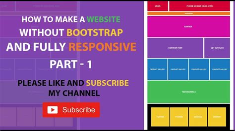 How To Make A Website Without Bootstrap And Fully Responsive Part 1 Youtube