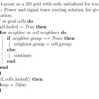 Breadth First Search Of Grid Cells To Form Traces Download Scientific Diagram