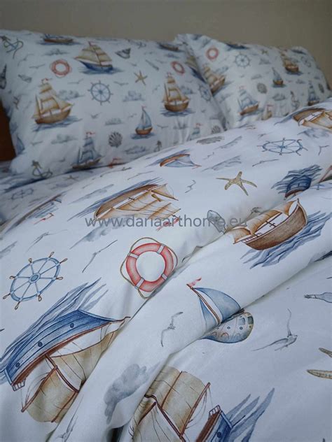 Спален комплект за детско легломорски десен