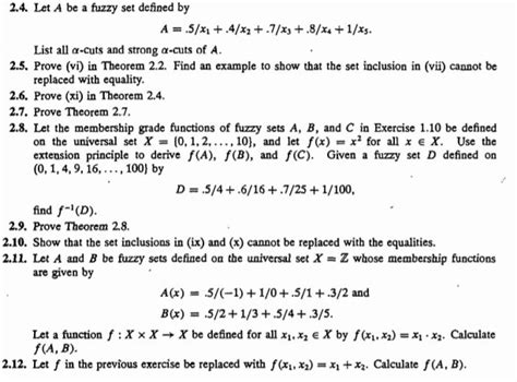 Solved Let A Be A Fuzzy Set Defined By A X X Chegg